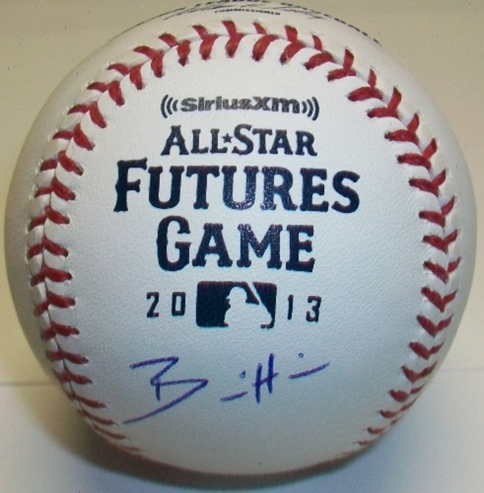 Billy Hamilton Autographed 2013 Future's Game Baseball | MLB Auctions