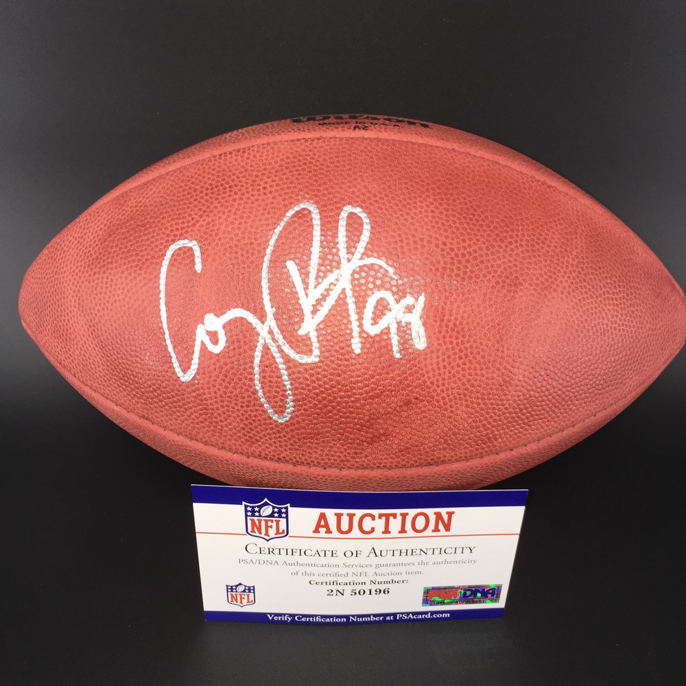 Cardinals - Corey Peters Signed Authentic Football W/ Cardinals Logo ...