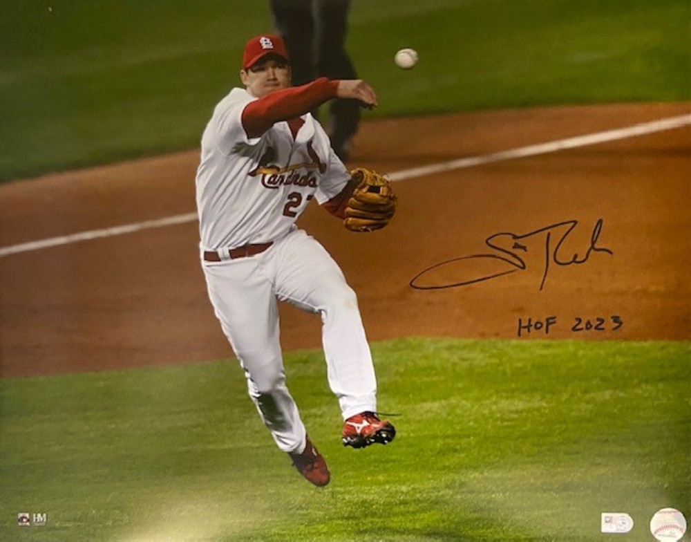 Scott Rolen Autographed "HOF 2023" 16x20 - Fielding | MLB Auctions