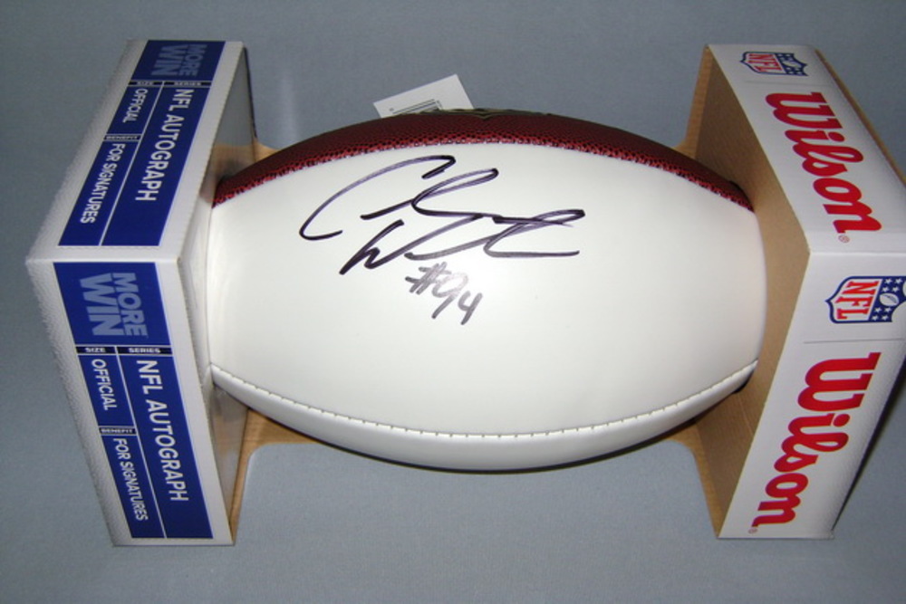 NFL - TEXANS CARLOS WATKINS SIGNED PANEL BALL | The official auction ...