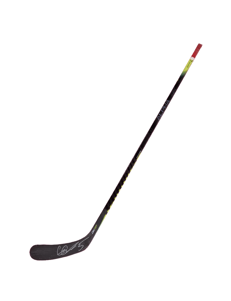 #5 Connor Carrick Game Used Stick - Autographed - New Jersey Devils ...