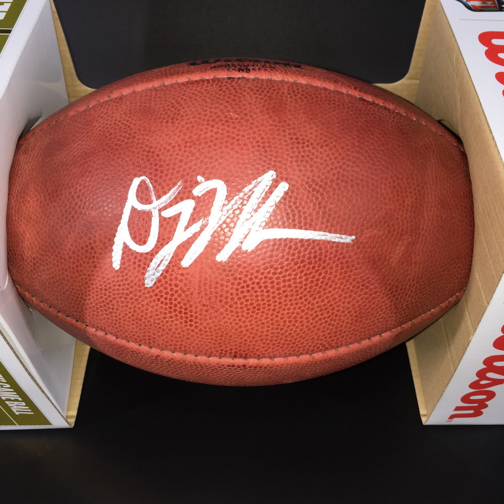 NFL - PANTHERS WR DJ MOORE SIGNED AUTHENTIC 'DUKE' FOOTBALL | The ...