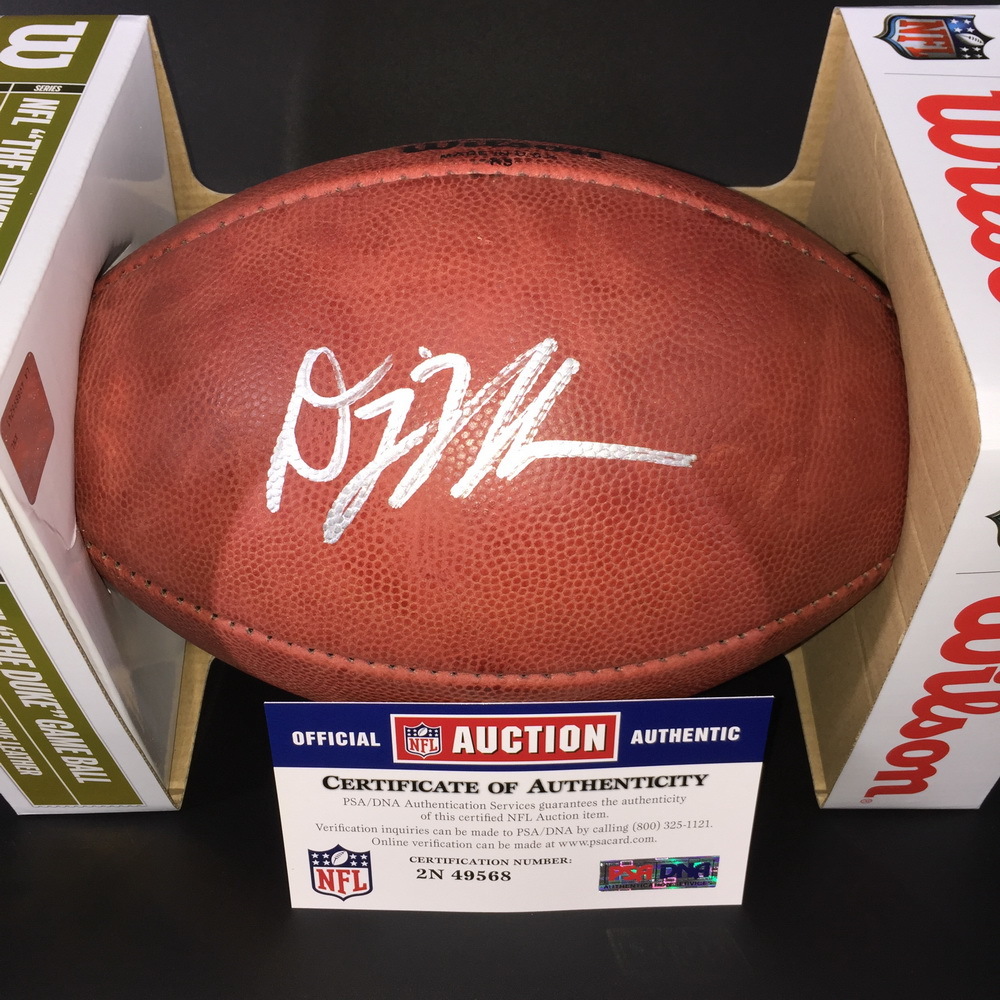 NFL - PANTHERS WR DJ MOORE SIGNED AUTHENTIC 'DUKE' FOOTBALL | The ...