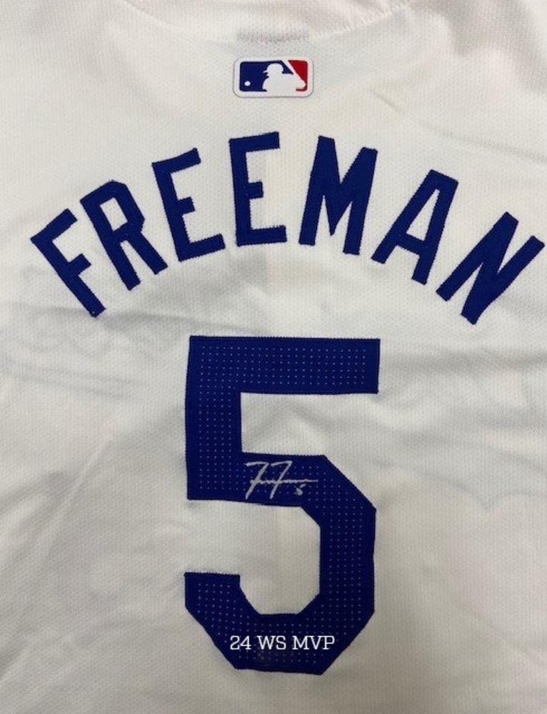 Freddie Freeman Autographed "24 WS MVP" Dodgers Authentic Jersey | MLB Auctions