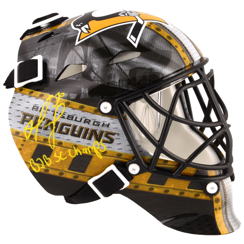 Matt Murray Pittsburgh Penguins Autographed Mini Goalie Mask with ...