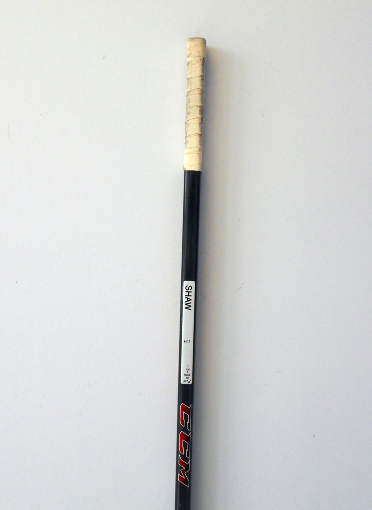#65 Andrew Shaw Game Used Stick - Autographed - Chicago Blackhawks ...