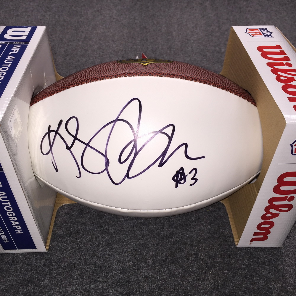 NFL - Texans Kris Brown signed panel ball | The official auction site ...