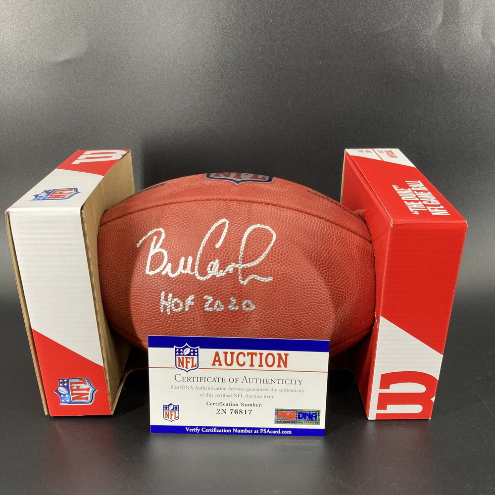 HOF - Steelers Bill Cowher Signed Authentic Football with ""HOF 20 ...