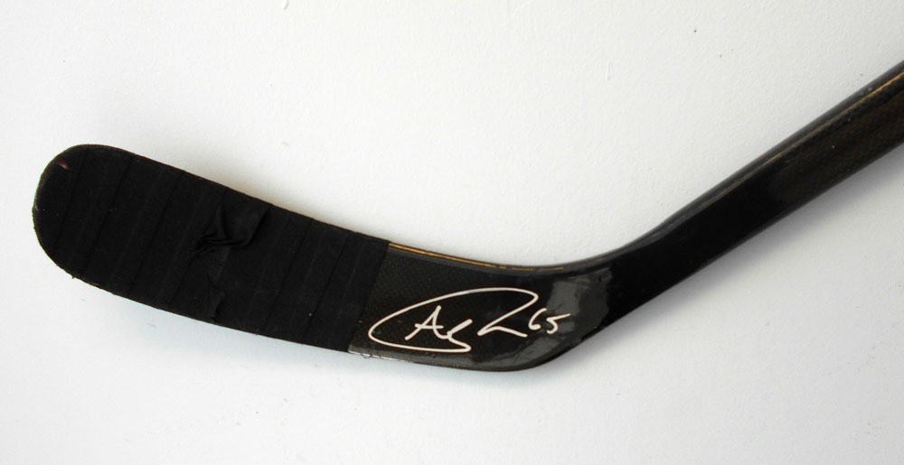 #65 Andrew Shaw Game Used Stick - Autographed - Chicago Blackhawks ...