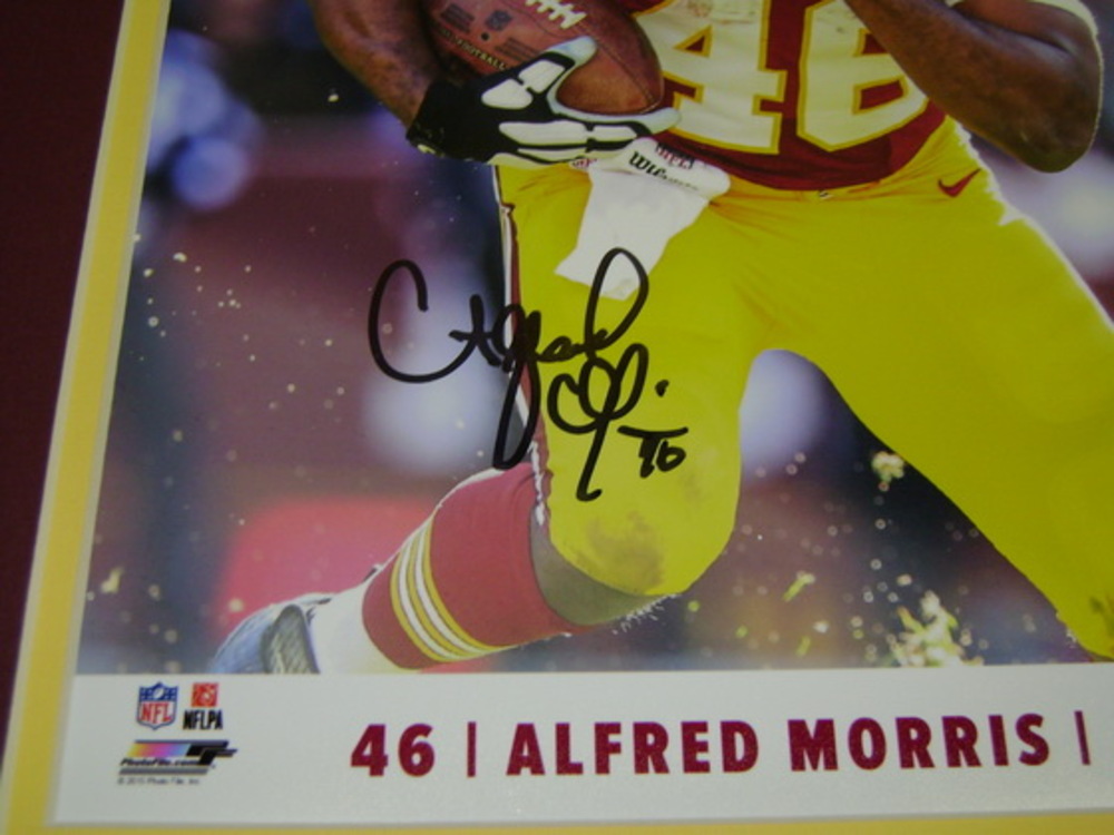 REDSKINS - ALFRED MORRIS SIGNED AND MATTED 8X10 PHOTO | The official ...