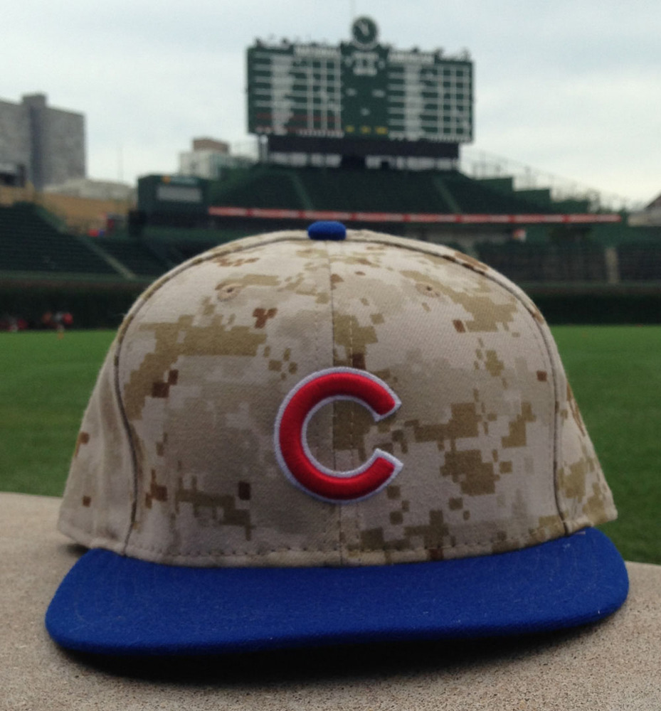 Cubs Authentics: James Russell Game-Used Camo Hat - Size 7 1/2 - Cubs ...
