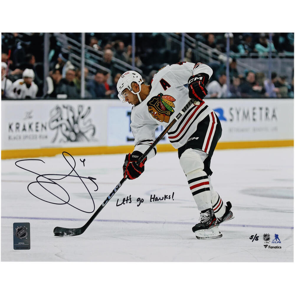 Seth Jones Chicago Blackhawks Autographed 11" x 14" White Jersey ...