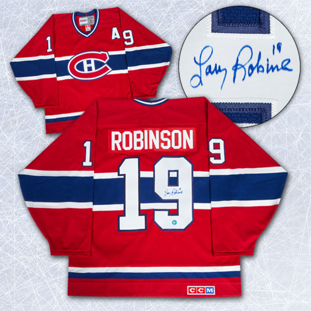 Larry Robinson Montreal Canadiens Autographed Retro CCM Hockey Jersey ...