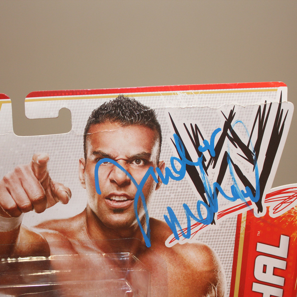 SIGNED Mattel Basic Series 21 Jinder Mahal Action Figure | WWE Auction