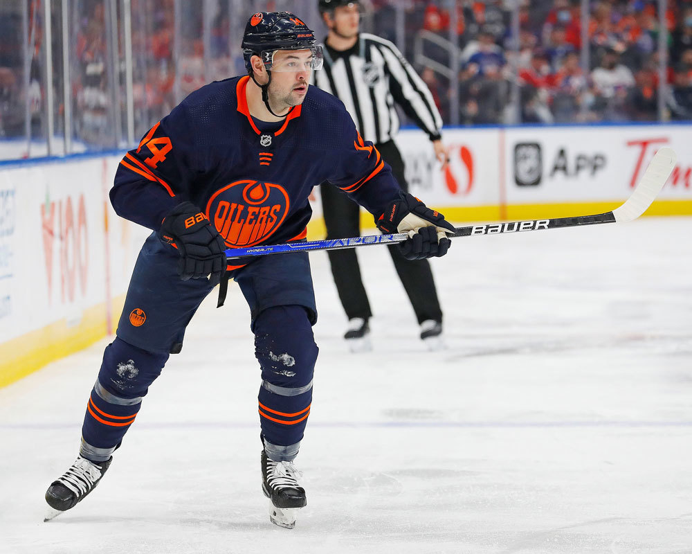 Devin Shore #14 - Autographed 2021-22 Edmonton Oilers Used Bauer Hyper ...