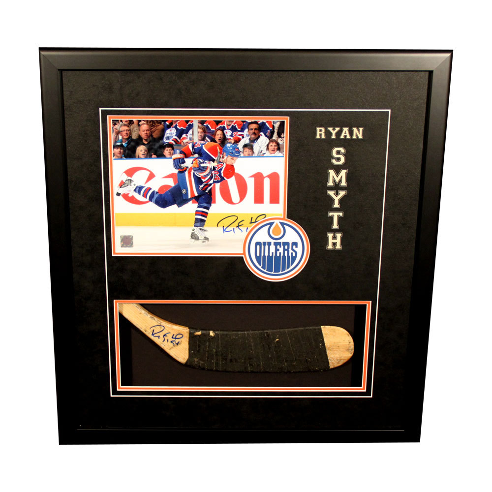 Ryan Smyth #94 - Autographed Game Used Stick Blade & 8x10 Photo Frame ...