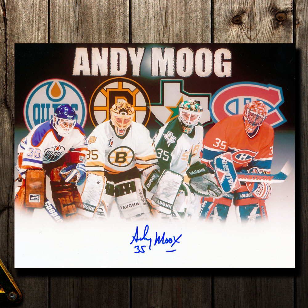Andy Moog Edmonton Oilers Boston Bruins Dallas Stars & Montreal ...