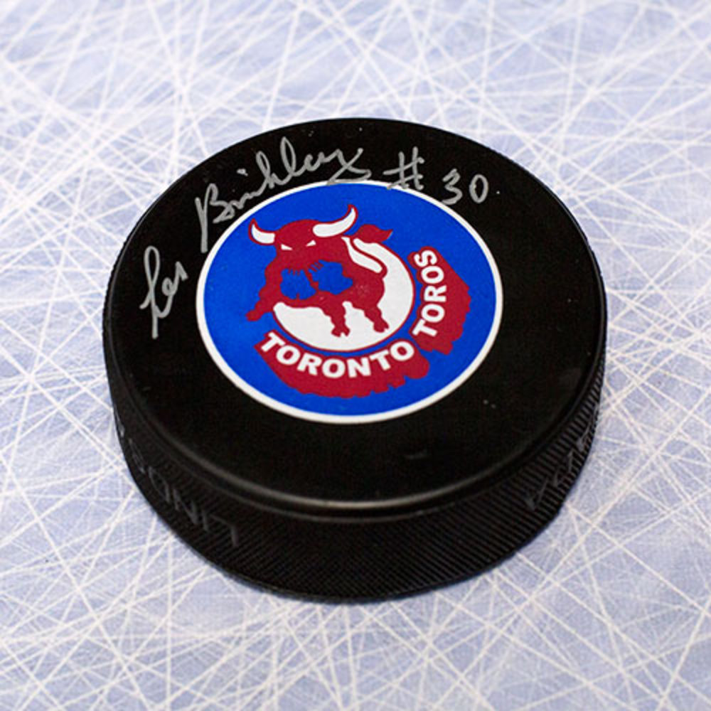 Les Binkley Toronto Toros Autographed WHA Hockey Puck - NHL Auctions