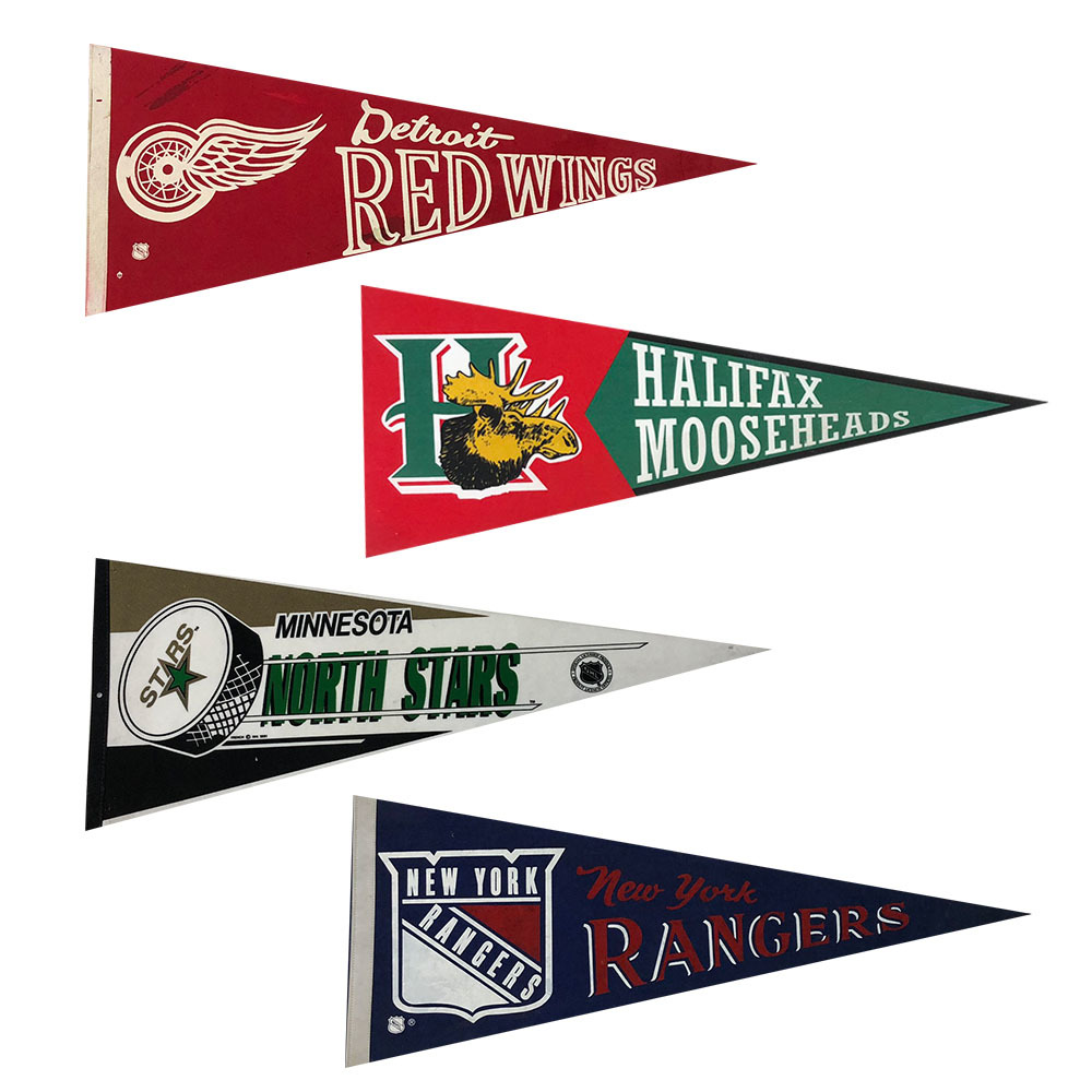 Collection of Classic Pennants - Lot of 12 - NHL Auctions