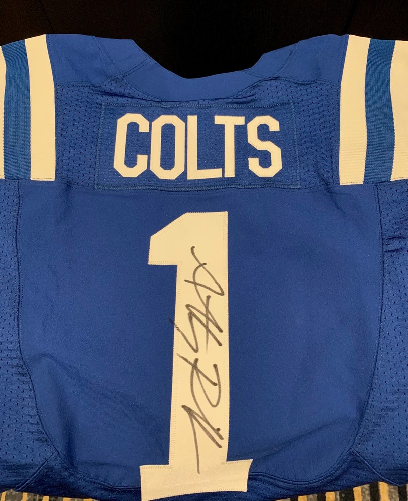 NFL Draft 2023 - Anthony Richardson signed Colts jersey - first jersey ...