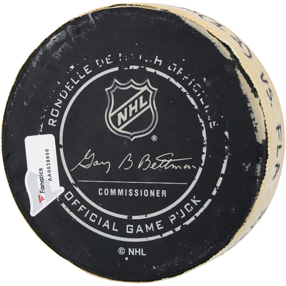Derek Stepan Arizona Coyotes Game-Used Goal Puck from February 26, 2019 ...