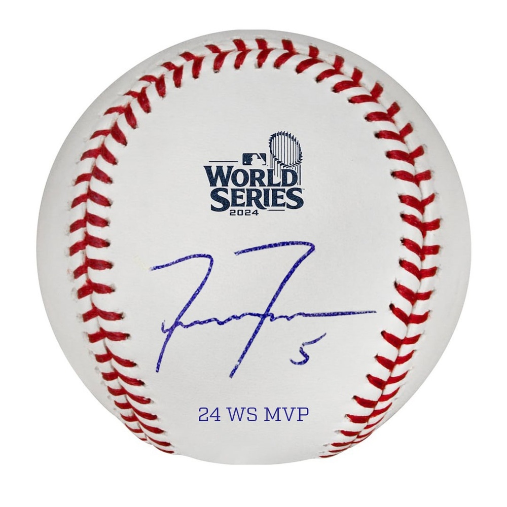 Freddie Freeman Autographed "24 WS MVP" 2024 WS Logo Baseball | MLB Auctions