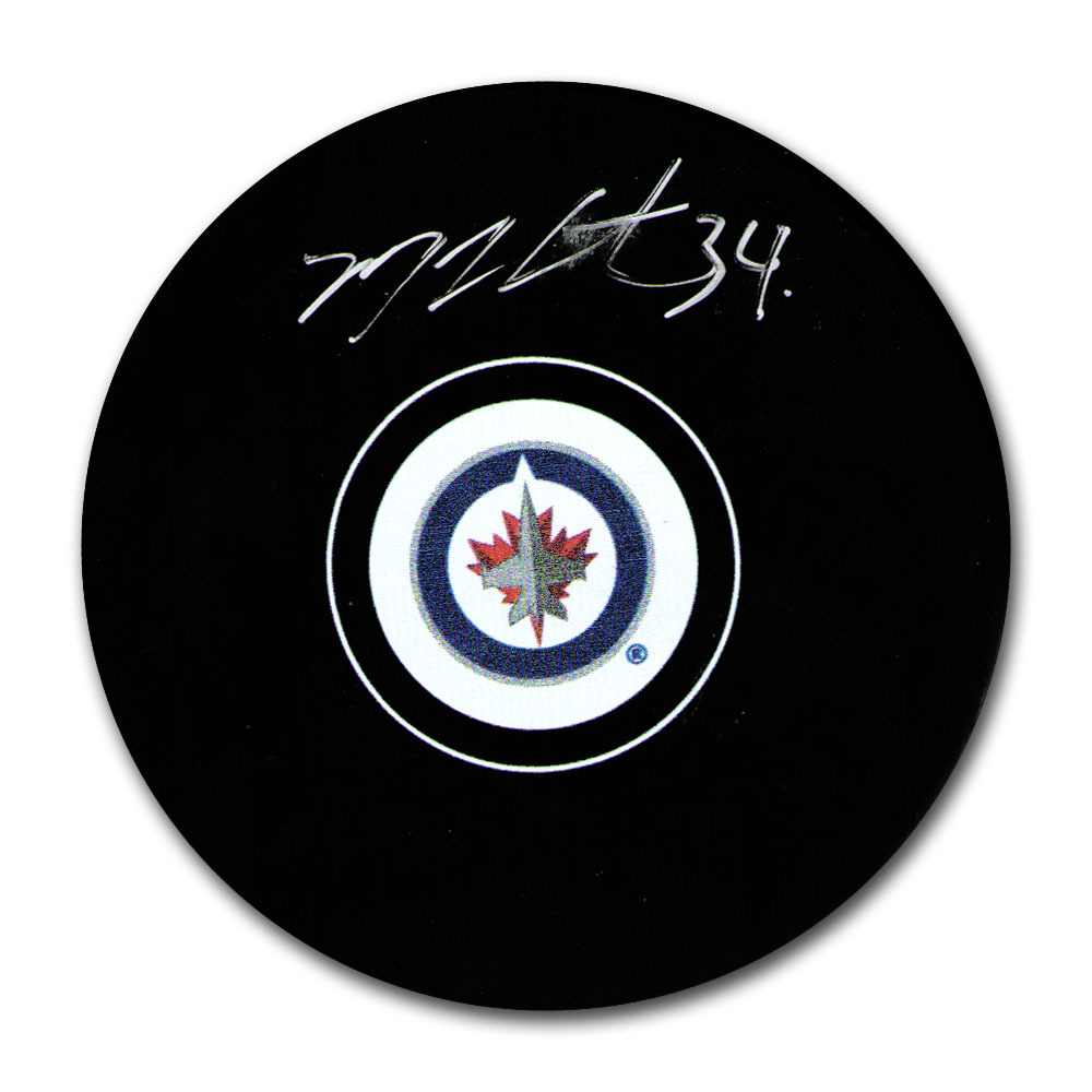 Michael Hutchinson Autographed Winnipeg Jets Puck - NHL Auctions