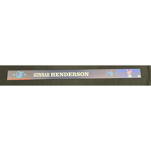 2024 MLB Home Run Derby - Gunnar Henderson Game-Used Locker Tag ...