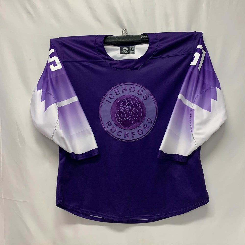 AHL Authentic - 2021-22 Rockford IceHogs Hockey Fights Cancer Jersey ...