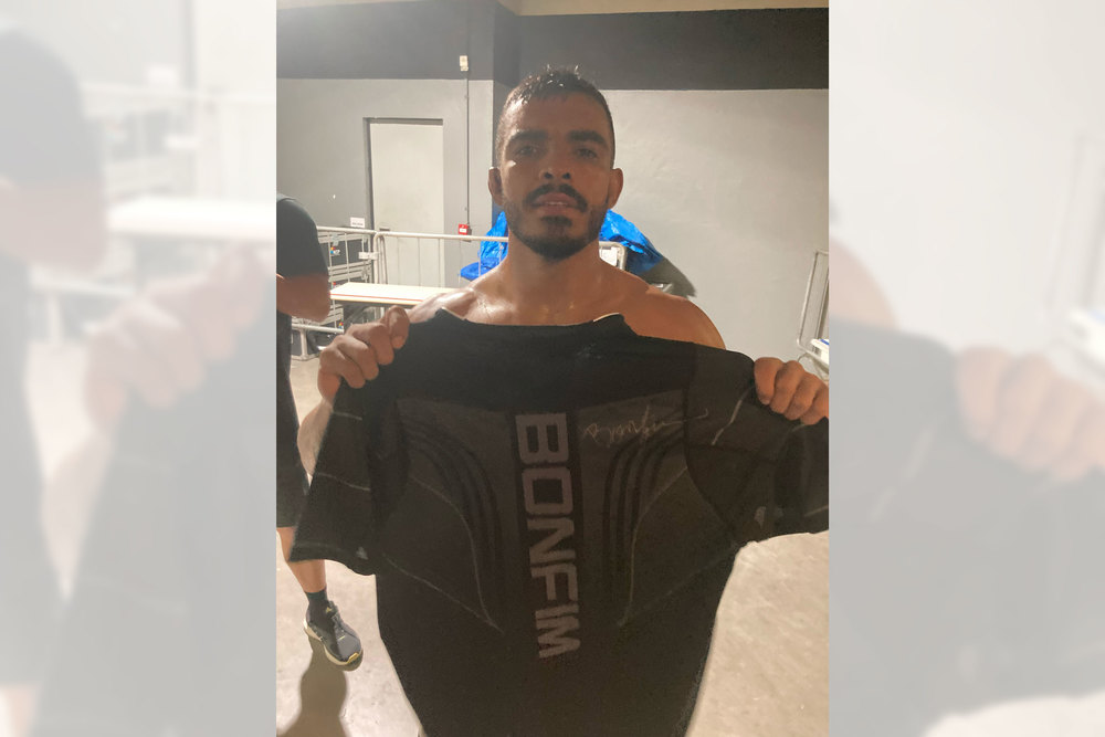 Ismael Bonfim Signed Event Worn Jersey - UFC 283 | UFC Collectibles
