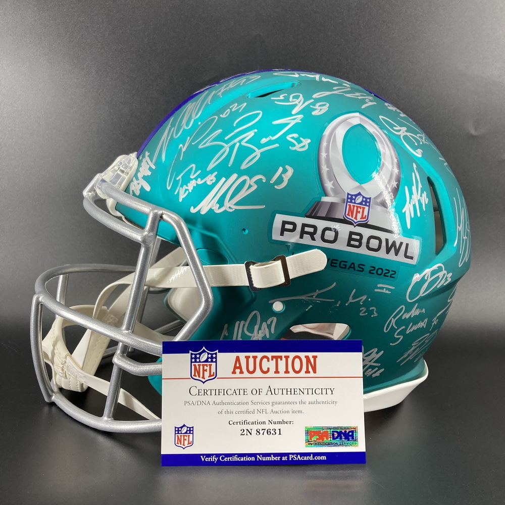 NFL - Multi Signed Pro Bowl 2022 Authentic Speed Helmet Signed by Mac ...