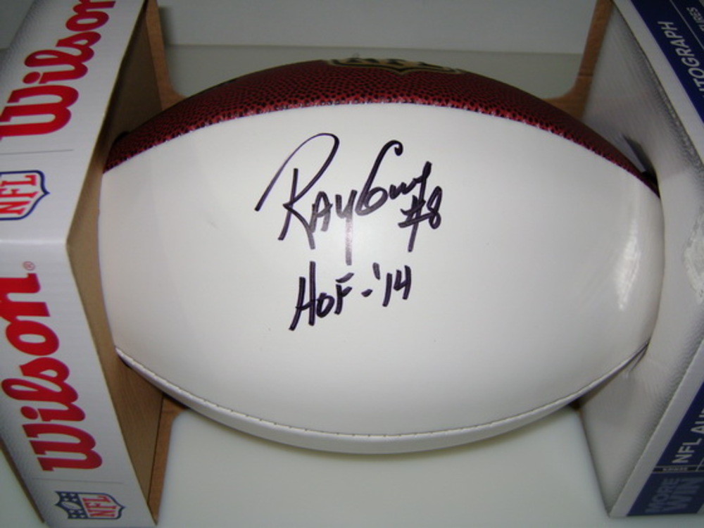 HOF - RAIDERS RAY GUY SIGNED PANEL BALL | The official auction site of ...