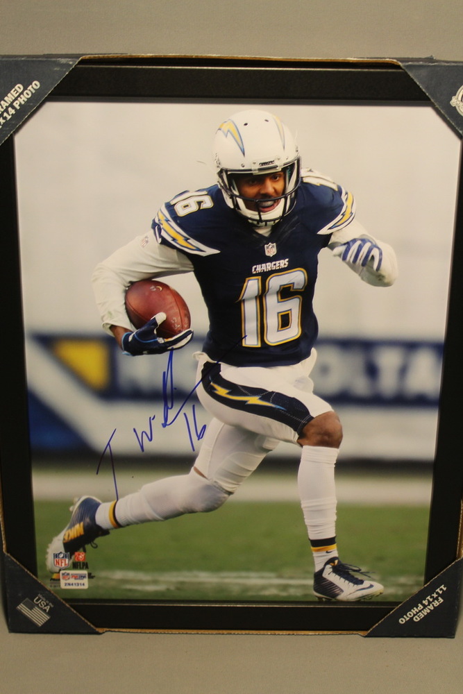 CHARGERS - TYRELL WILLIAMS SIGNED 11X14 FRAMED PHOTO | The official ...