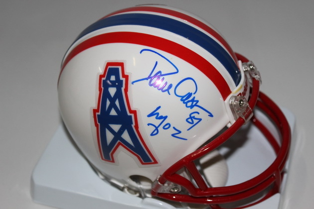 HOF - DAVE CASPER SIGNED OILERS MINI HELMET | The official auction site ...