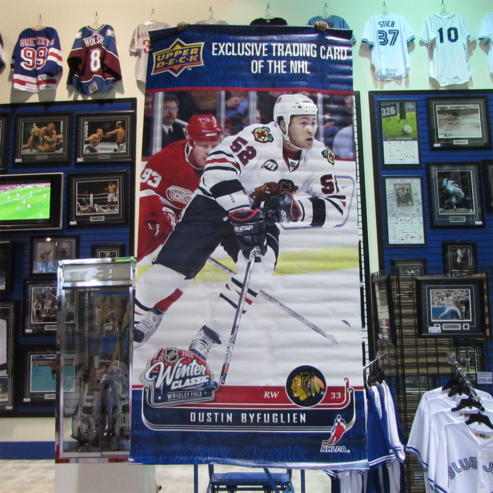Dustin Byfuglien Chicago Blackhawks Banner - on Display at 2009 NHL ...