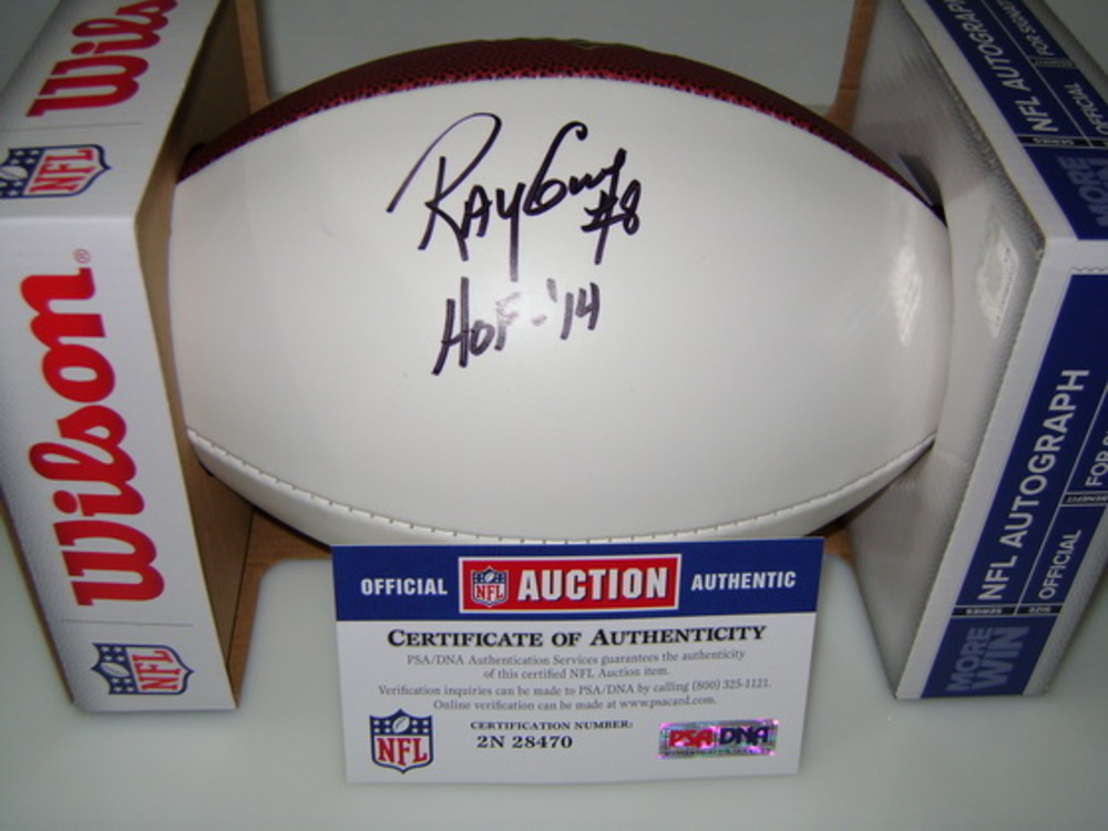 HOF - RAIDERS RAY GUY SIGNED PANEL BALL | The official auction site of ...