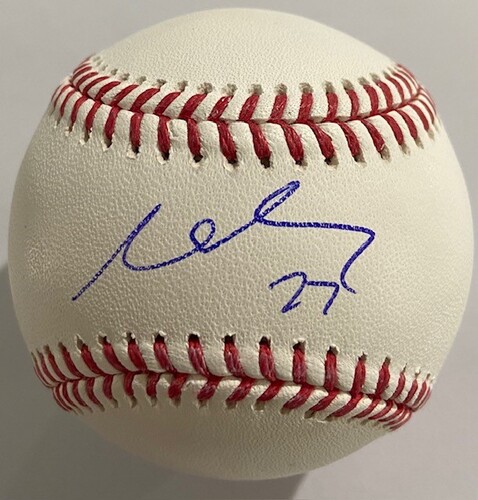Mark Vientos Autographed Baseball | MLB Auctions