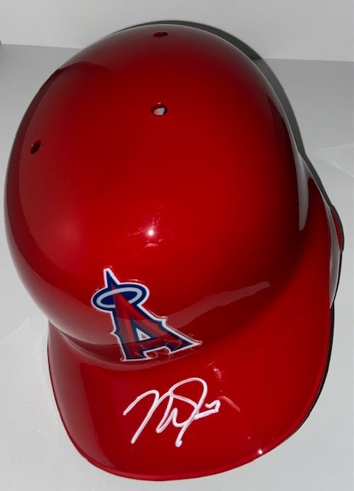 Mike Trout Autographed Angels Batting Helmet | MLB Auctions