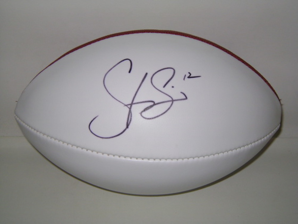 NFL - GIANTS STEVE SMITH SIGNED PANEL BALL | The official auction site ...