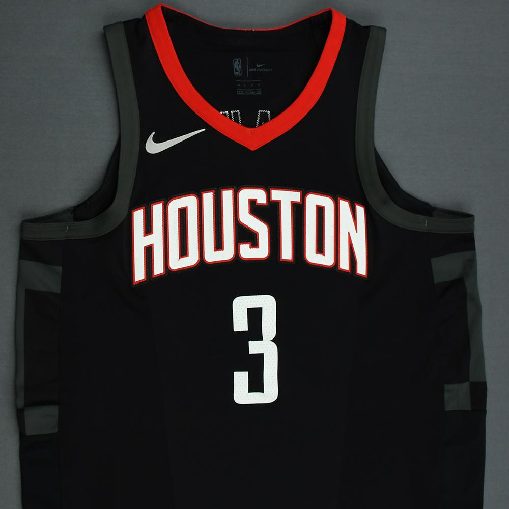 Chris Paul Houston Rockets 2018 NBA Playoffs Game Worn Statement chris-paul-houston-rockets-2018-nba-playoffs-game-worn-statement