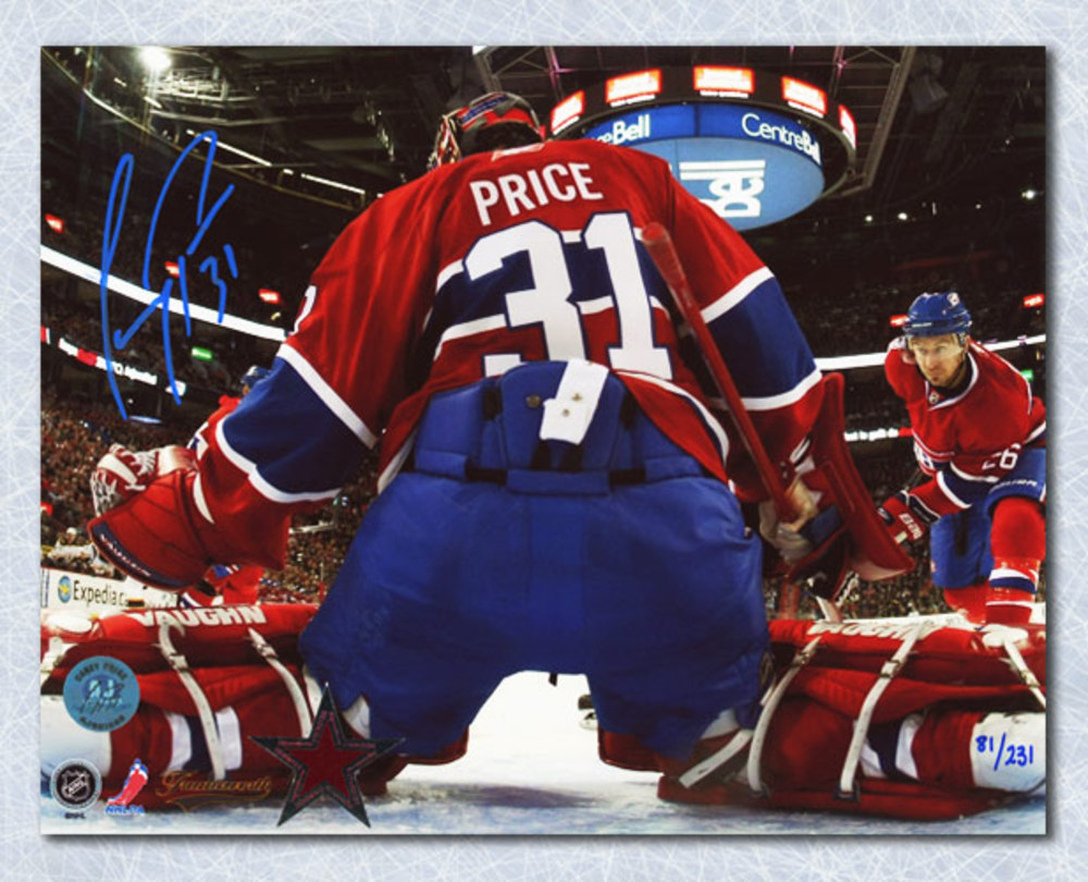 Carey Price Montreal Canadiens Autographed Bell Centre Net Cam 16x20 ...