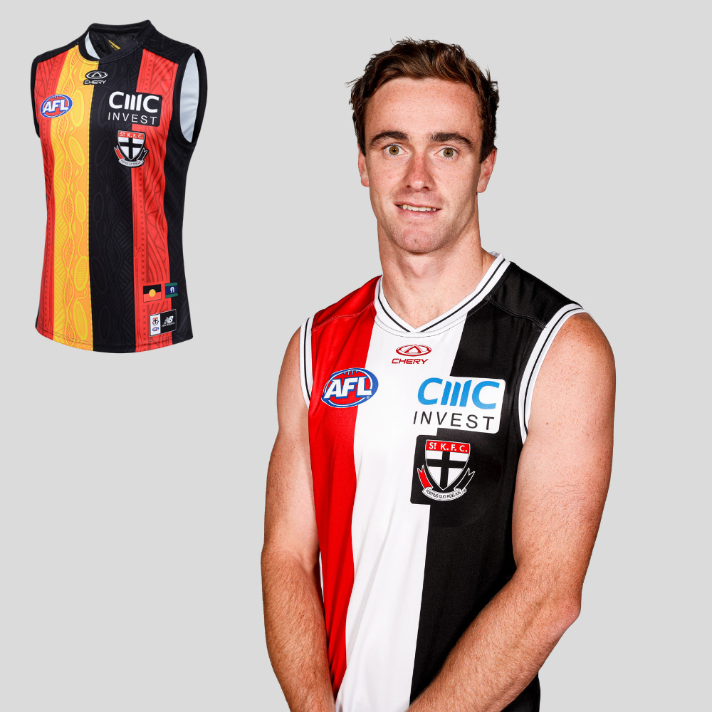 Ben Paton #33 - 2024 Player Home Indigenous Guernsey* Signed - Match ...