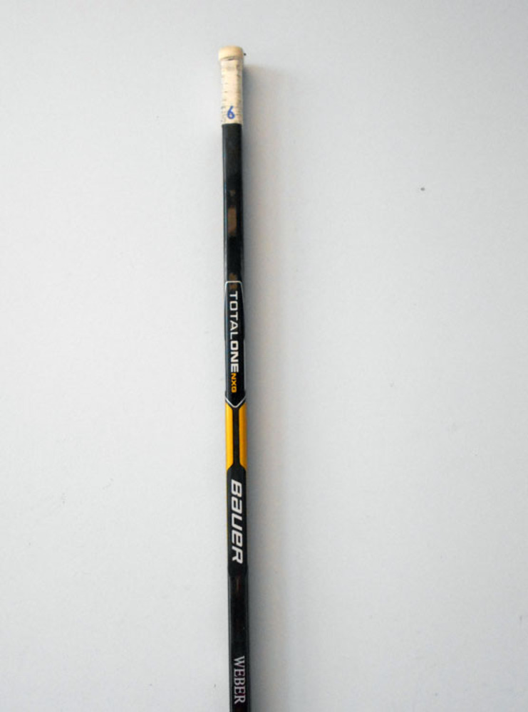 #6 Shea Weber Game Used Stick - Autographed - Nashville Predators - NHL ...
