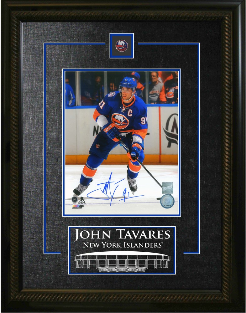 John Tavares - Signed & Framed 8x10 Etched Mat - New York Islanders ...