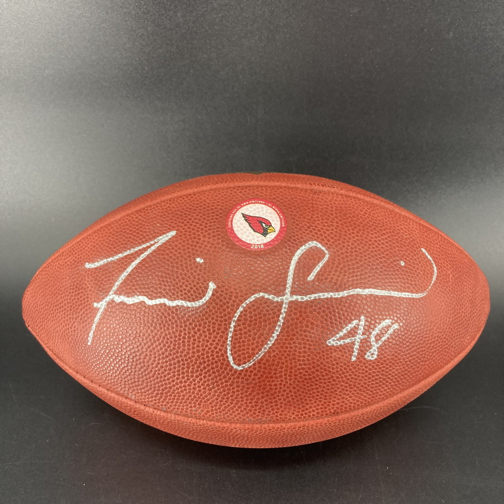 Cardinals - Isiah Simmons Signed Authentic Game Issued Football with ...