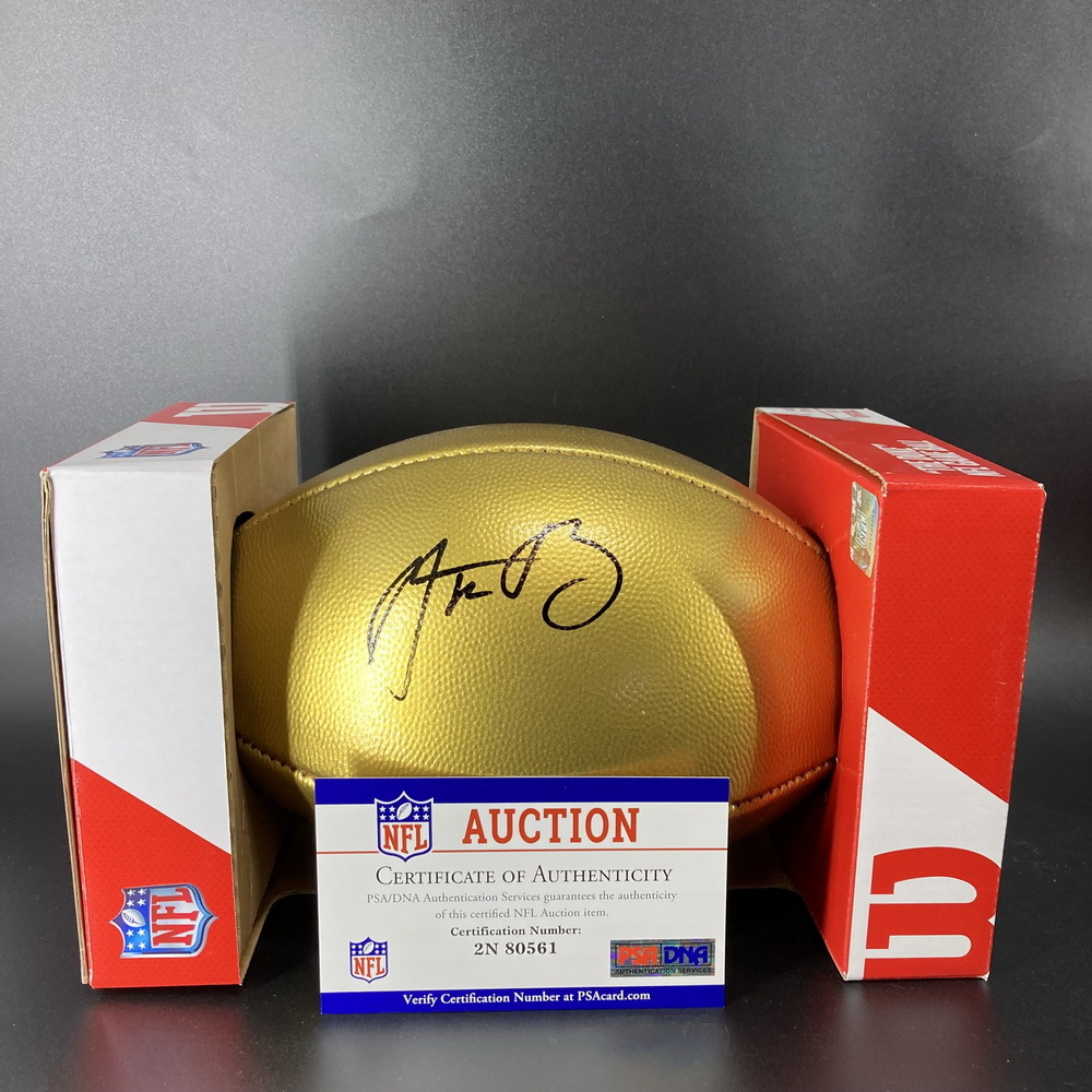 NFL Honors- Packers Aaron Rodgers Signed Gold NFL Honors Football | The ...