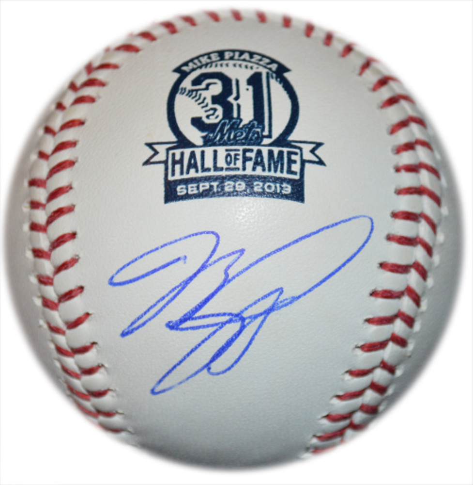 Mike Piazza - Autographed Mets Hall of Fame Baseball | MLB Auctions