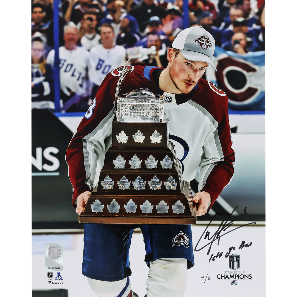 Cale Makar Colorado Avalanche Autographed 11" x 14" 2022 Conn Smythe ...