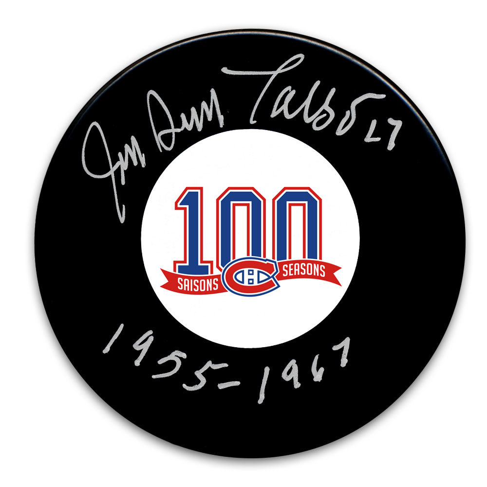 Jean Guy Talbot Montreal Canadiens 100th Anniversary Autographed Puck ...