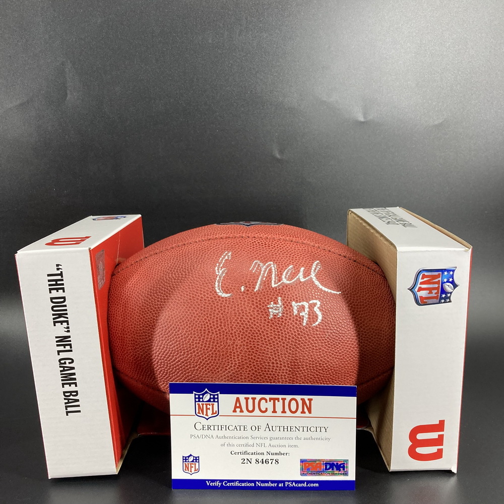 NFL - Giants Evan Neal Signed Authentic Football | The official auction ...